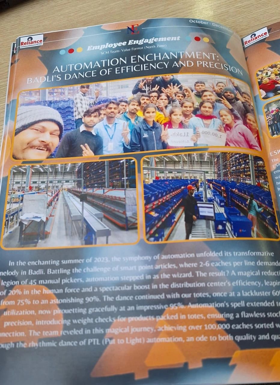 Proud moment got 1 page full coverage in Reliance magazine for the ... Proud moment got 1 page full coverage in Reliance magazine for the ...