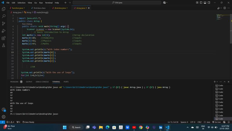 Kritik kumar on LinkedIn: #java #arrays #datastructures #dsa # ... Kritik kumar on LinkedIn: #java #arrays #datastructures #dsa # ...