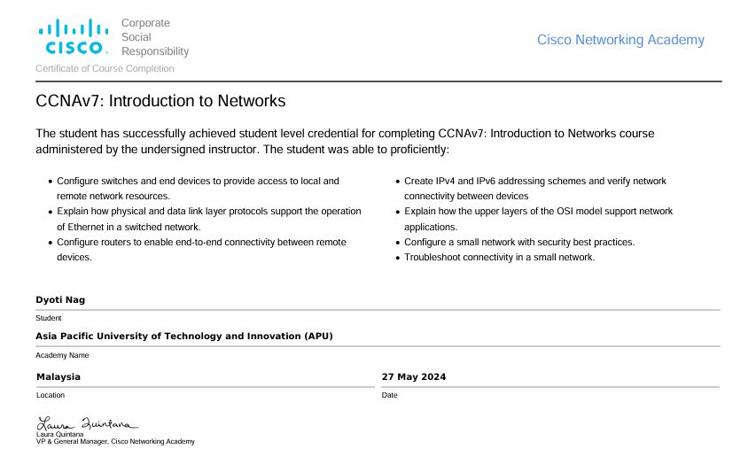 Dyoti Nag on LinkedIn: #networking #ciscocertified #ccnav7 #techskills ... Dyoti Nag on LinkedIn: #networking #ciscocertified #ccnav7 #techskills ...