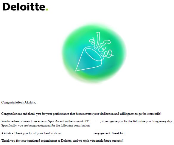 Akshita Chhetri on LinkedIn: Delighted to receive the Spot Award from ... Akshita Chhetri on LinkedIn: Delighted to receive the Spot Award from ...