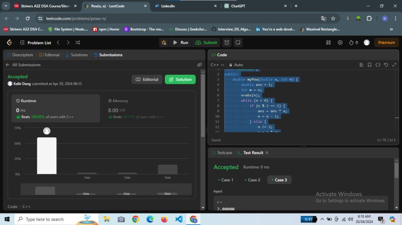 Kalki Dang on LinkedIn: #dsa #algorithms #optimization #problemsolving Kalki Dang on LinkedIn: #dsa #algorithms #optimization #problemsolving