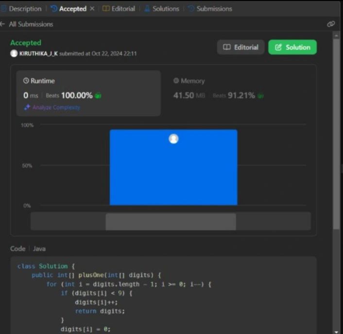 KIRUTHIKA J on LinkedIn: #100dayscodechallenge #leetcode #java # ... KIRUTHIKA J on LinkedIn: #100dayscodechallenge #leetcode #java # ...