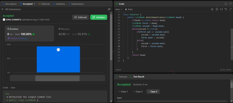 Sonu Kumar on LinkedIn: #dsa #linkedlist #leetcode #leetcodchallenge Sonu Kumar on LinkedIn: #dsa #linkedlist #leetcode #leetcodchallenge