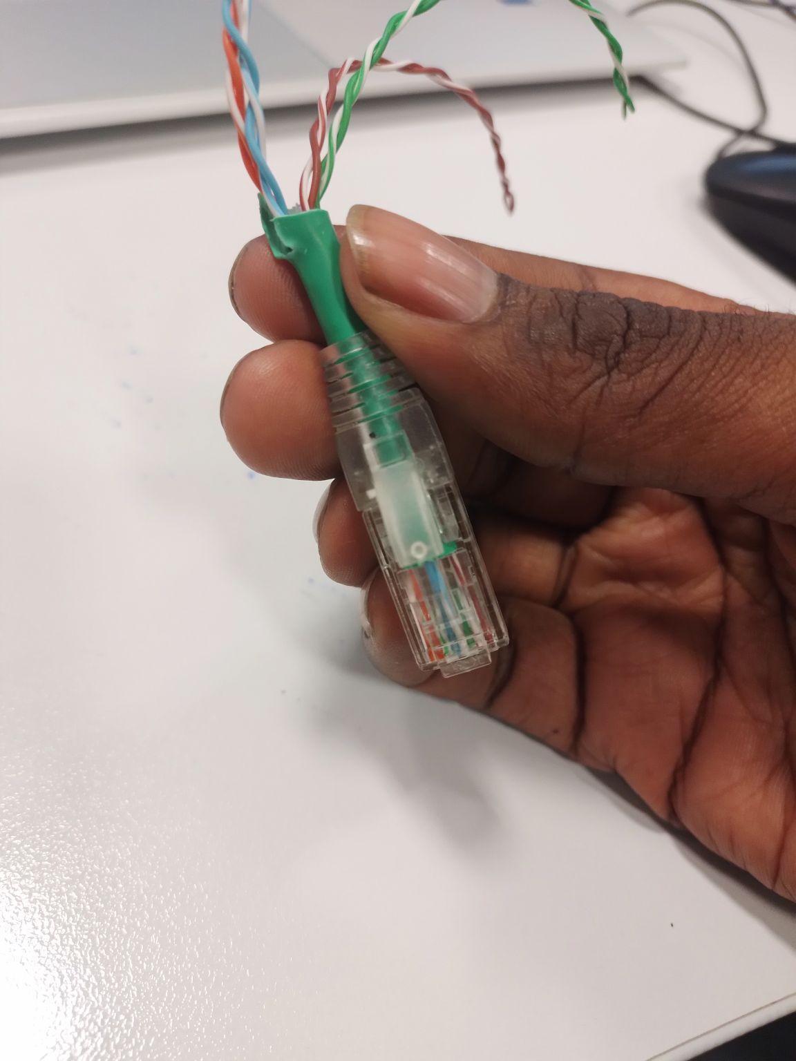My pocket friend here, T1/E1 loopback RJ45 connector very useful handy ... My pocket friend here, T1/E1 loopback RJ45 connector very useful handy ...