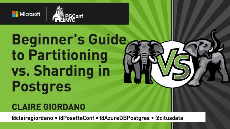 Claire Giordano on LinkedIn: #postgresql #pgconfnyc #postgres Claire Giordano on LinkedIn: #postgresql #pgconfnyc #postgres