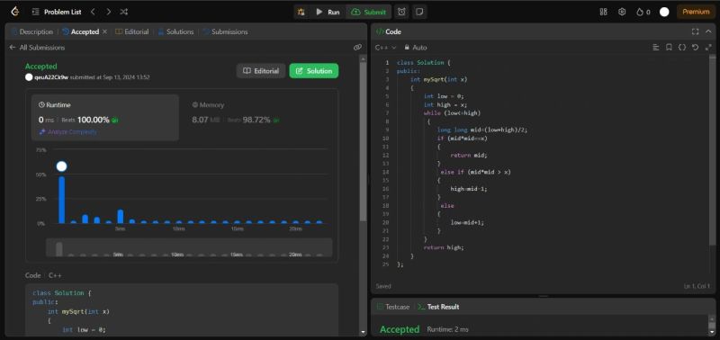 Solved LeetCode challenge with binary search | pushpendra soni posted ... Solved LeetCode challenge with binary search | pushpendra soni posted ...
