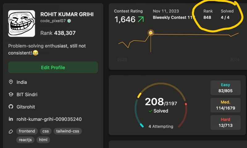 Rohit Kumar Grihi on LinkedIn: #coding #leetcode #programming # ... Rohit Kumar Grihi on LinkedIn: #coding #leetcode #programming # ...