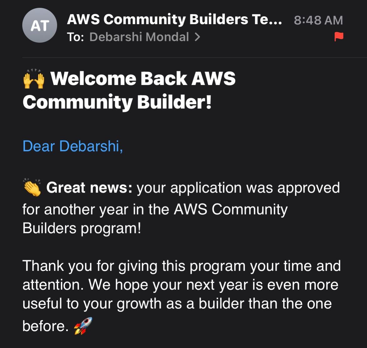 Debarshi Mondal on LinkedIn: #awscommunity Debarshi Mondal on LinkedIn: #awscommunity