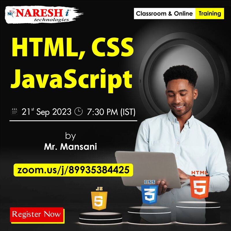 Free Demo on Html | CSS | JavaScript by Mr.Mansani | NareshIT posted on ... Free Demo on Html | CSS | JavaScript by Mr.Mansani | NareshIT posted on ...