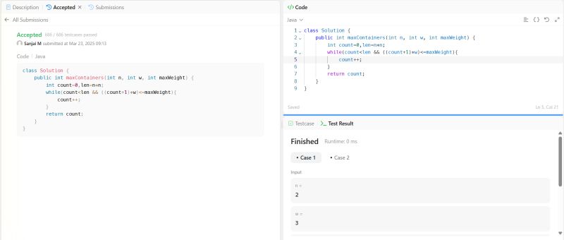 #100daysofleetcode #codingchallenge #problemsolving #leetcode… | SANJAI M #100daysofleetcode #codingchallenge #problemsolving #leetcode… | SANJAI M