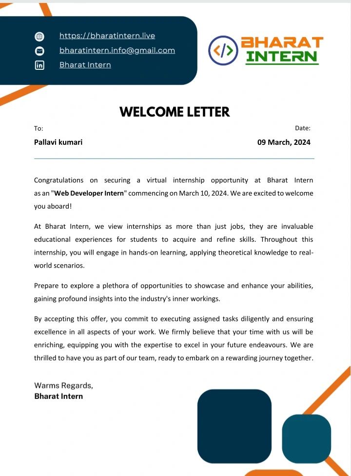 Pallavi Mishra on LinkedIn: #intership #webdevelopment #opportunity # ... Pallavi Mishra on LinkedIn: #intership #webdevelopment #opportunity # ...