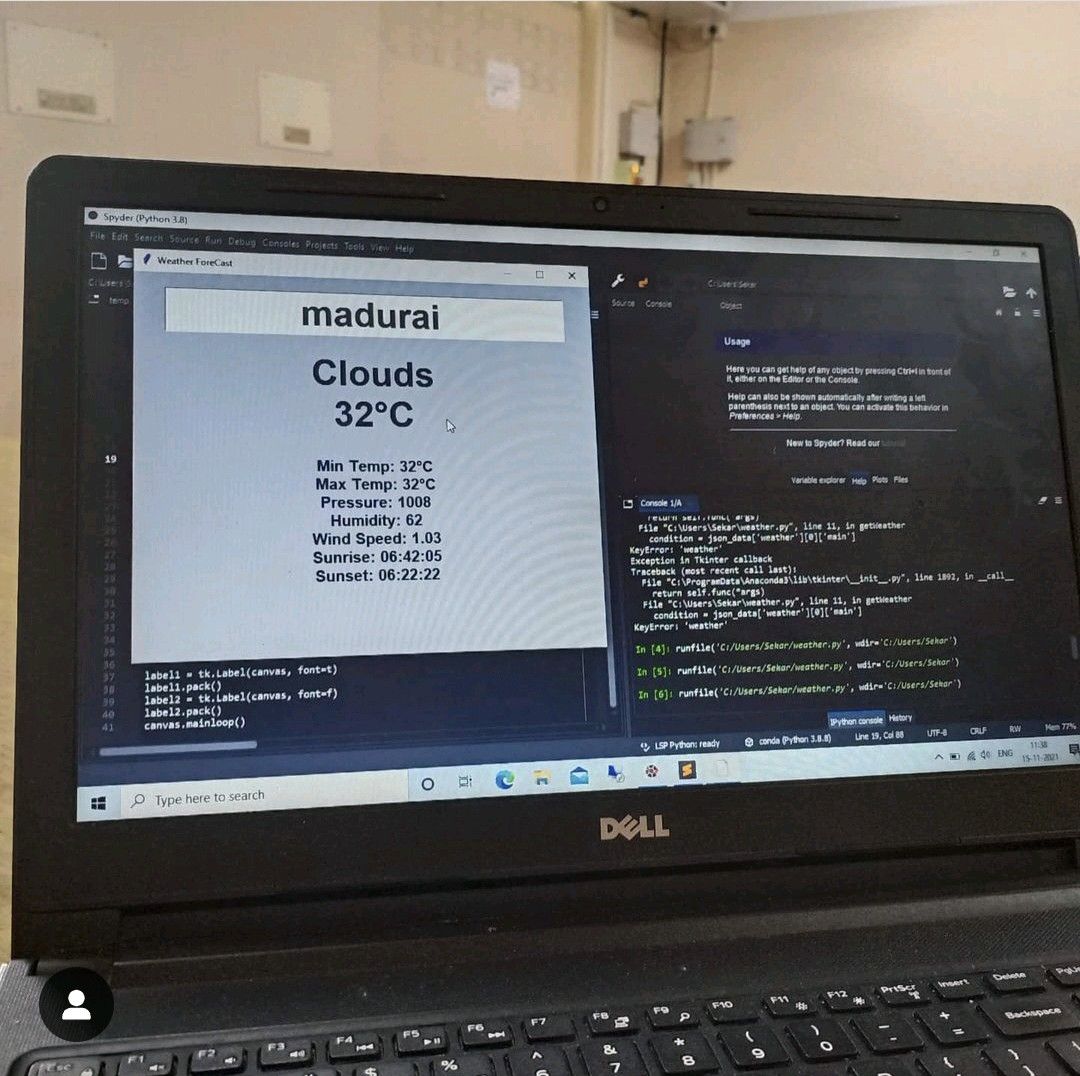 Abinaya Sekar on LinkedIn: python project on weather forecast applications Abinaya Sekar on LinkedIn: python project on weather forecast applications