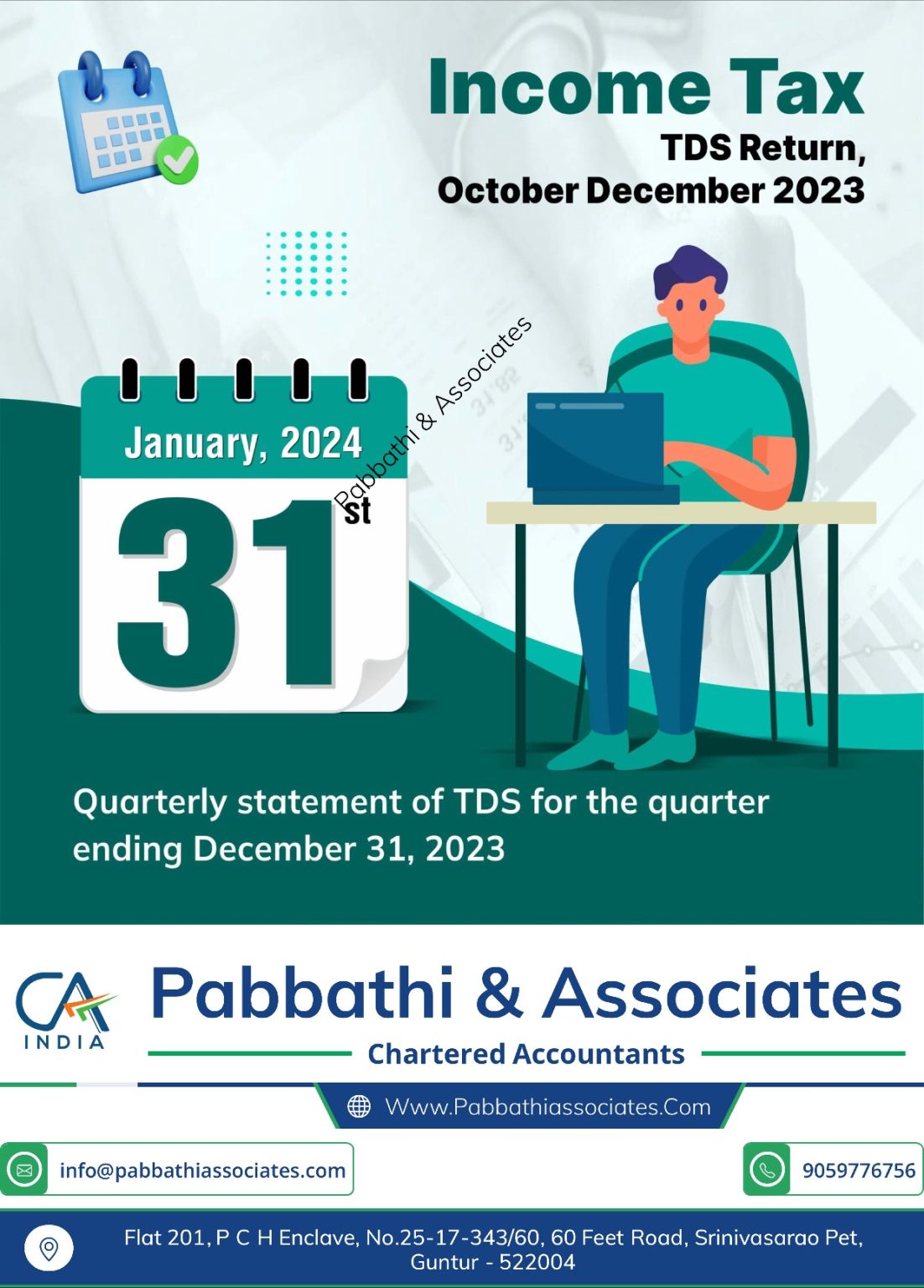 Pabbathi Associates: TDS statement for December 31, 2023 | Syam Sundar ... Pabbathi Associates: TDS statement for December 31, 2023 | Syam Sundar ...