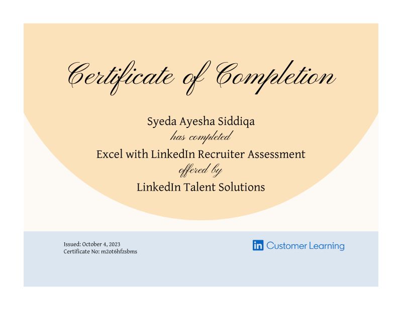 Syeda Ayesha Siddiqa on LinkedIn: #linkedinlearning # ... Syeda Ayesha Siddiqa on LinkedIn: #linkedinlearning # ...