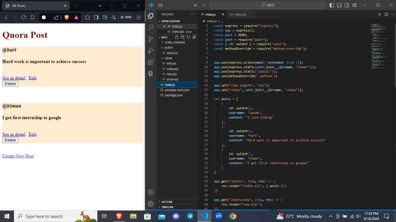 Sanam Chaudhary on LinkedIn: #expressjs #nodejs #restapi # ... Sanam Chaudhary on LinkedIn: #expressjs #nodejs #restapi # ...