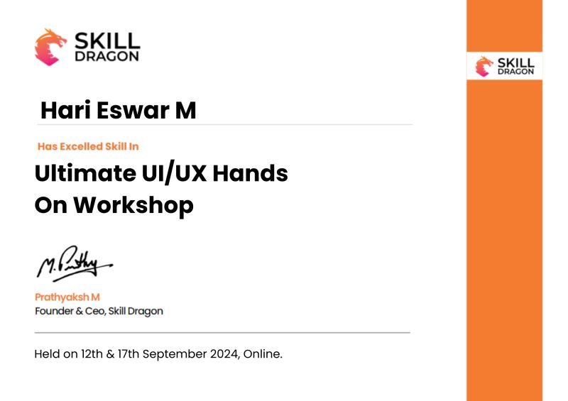 Hari Eswar M on LinkedIn: #ui #ux #uiux #skilldragon #userinterface # ... Hari Eswar M on LinkedIn: #ui #ux #uiux #skilldragon #userinterface # ...