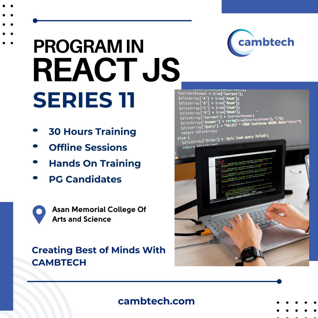 #reactjs #webdevelopment #learnreact #coding #javascript… | Cambtech #reactjs #webdevelopment #learnreact #coding #javascript… | Cambtech