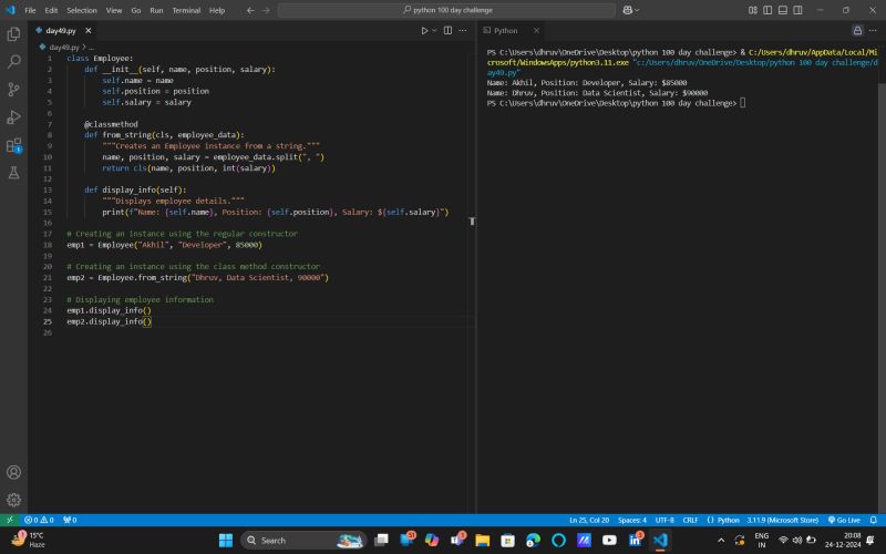 DHRUV SHARMA on LinkedIn: #100dayscodechallenge #python #oop # ... DHRUV SHARMA on LinkedIn: #100dayscodechallenge #python #oop # ...