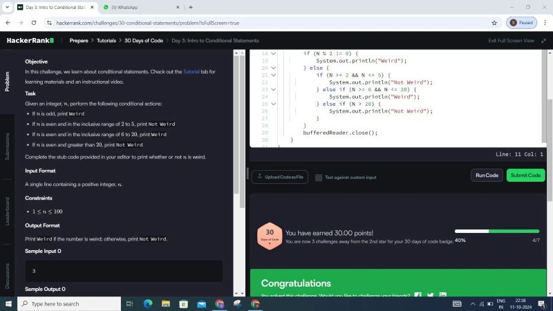 sarin S on LinkedIn: #day3 #problemsolving #java #hackerrank # ... sarin S on LinkedIn: #day3 #problemsolving #java #hackerrank # ...