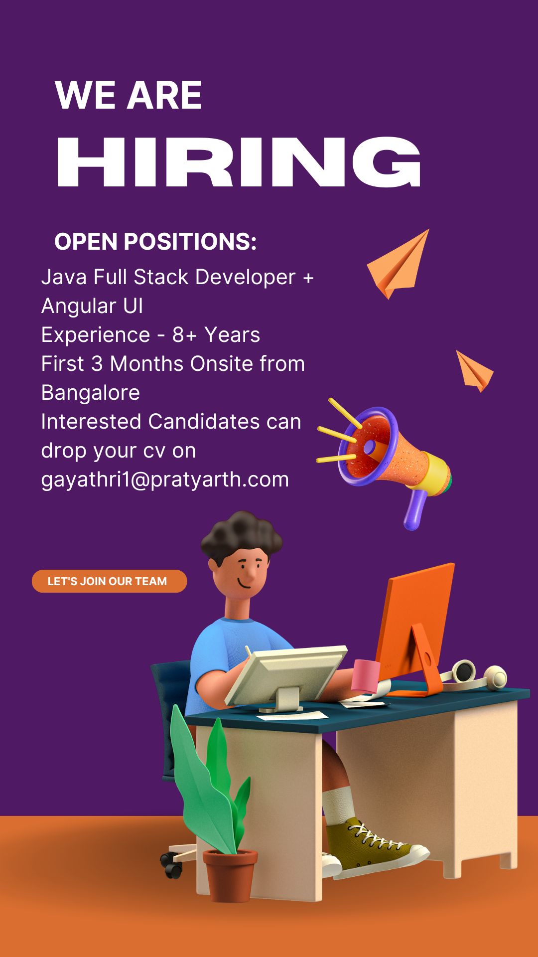 Gayathri Murali on LinkedIn: Hello Connections, We are hiring Java Full ... Gayathri Murali on LinkedIn: Hello Connections, We are hiring Java Full ...
