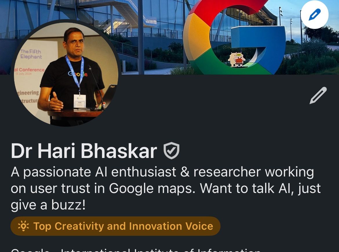 Dr Hari Bhaskar on LinkedIn: Decoding the LinkedIn algo a bit. AI algo ... Dr Hari Bhaskar on LinkedIn: Decoding the LinkedIn algo a bit. AI algo ...