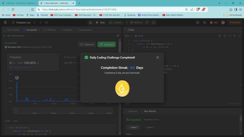 Bhushan Patil on LinkedIn: #365daysofcode #leetcode #codingjourney # ... Bhushan Patil on LinkedIn: #365daysofcode #leetcode #codingjourney # ...