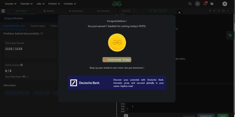 HEMRAJ KUMAR V S on LinkedIn: #potd #geekstreak2024 #deutschebank #potd ... HEMRAJ KUMAR V S on LinkedIn: #potd #geekstreak2024 #deutschebank #potd ...