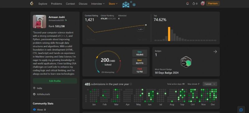 š Milestone Unlocked: 200 Questions on LeetCode! š Iām thrilled to ... š Milestone Unlocked: 200 Questions on LeetCode! š Iām thrilled to ...