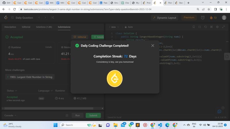 #dailypractice #codingchallenge #leetcode #fresher #hustler | Dhanush ... #dailypractice #codingchallenge #leetcode #fresher #hustler | Dhanush ...