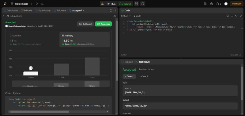 Day 73 of LeetCode Challenge: Optimizing Division | Manoj ... Day 73 of LeetCode Challenge: Optimizing Division | Manoj ...