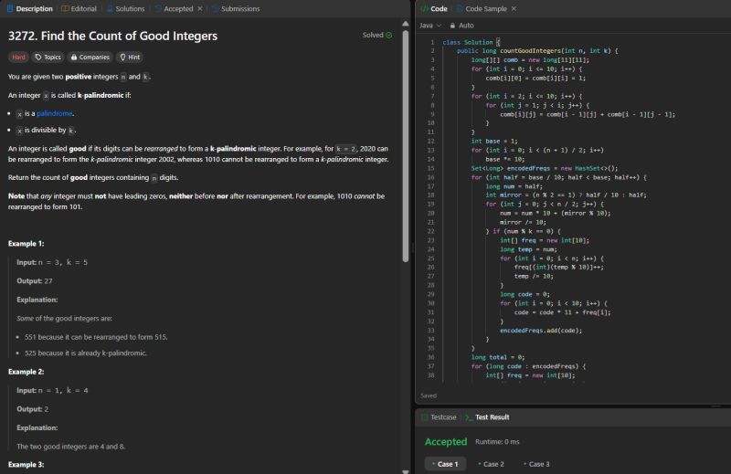 #100daysofcode #100daysofcode #leetcode #palindromes #combinatorics ... #100daysofcode #100daysofcode #leetcode #palindromes #combinatorics ...