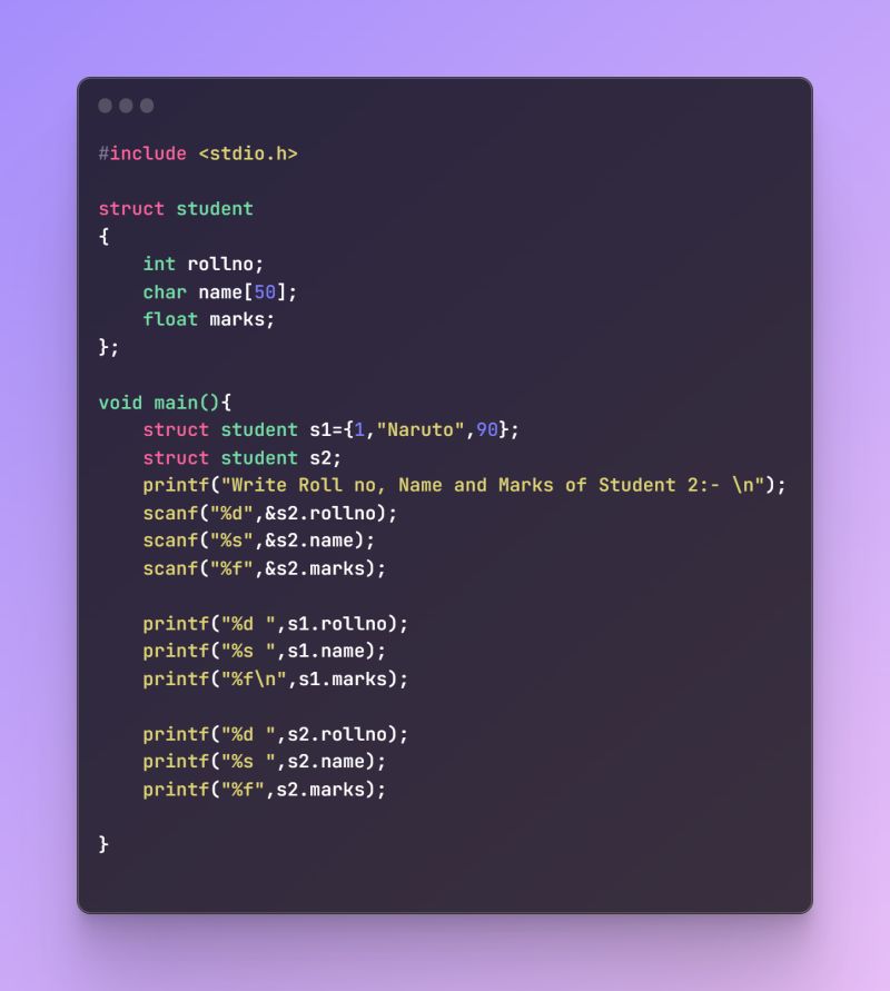 Sujal Barnwal on LinkedIn: #cprogramming #structures #codingjourney # ... Sujal Barnwal on LinkedIn: #cprogramming #structures #codingjourney # ...