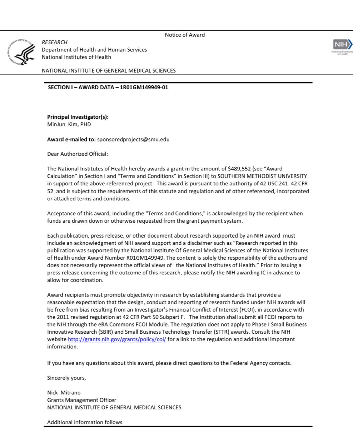 MinJun Kim, Ph.D. on LinkedIn: I am very excited to have secured the ... MinJun Kim, Ph.D. on LinkedIn: I am very excited to have secured the ...