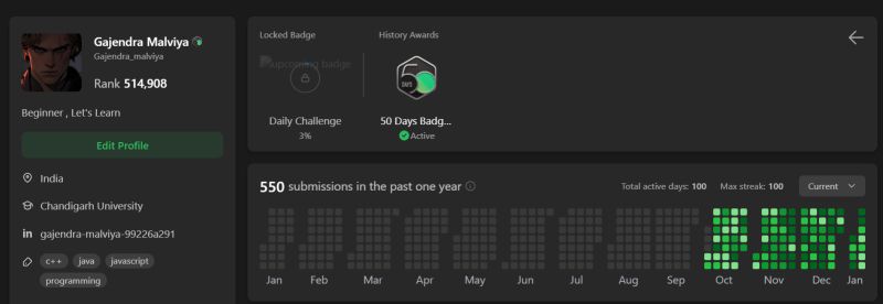 Gajendra Malviya on LinkedIn: #codingjourney #100daysofcode #dsa # ... Gajendra Malviya on LinkedIn: #codingjourney #100daysofcode #dsa # ...