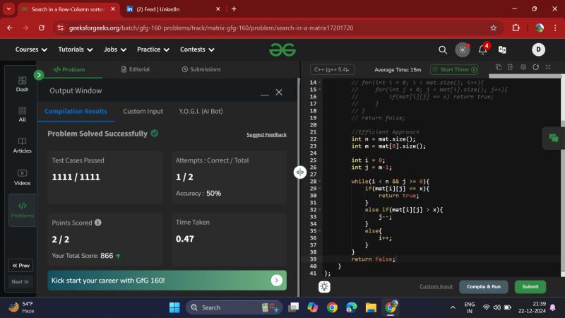Deepanshi Singh on LinkedIn: #gfg160 #gfgstreak2024 #dsa #problemsolving Deepanshi Singh on LinkedIn: #gfg160 #gfgstreak2024 #dsa #problemsolving