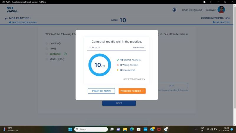Rajeswari Sasikumar on LinkedIn: #nxtwaveteam #coding #reactjs #html5 # ... Rajeswari Sasikumar on LinkedIn: #nxtwaveteam #coding #reactjs #html5 # ...