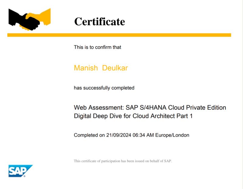 Manish Deulkar on LinkedIn: I am happy to share that I've obtained new ... Manish Deulkar on LinkedIn: I am happy to share that I've obtained new ...