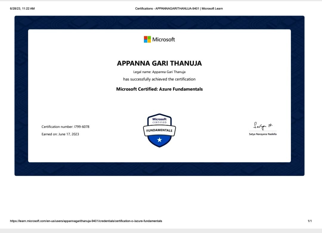Thanuja Reddy on LinkedIn: #microsoftazure #azurefundamentals # ... Thanuja Reddy on LinkedIn: #microsoftazure #azurefundamentals # ...