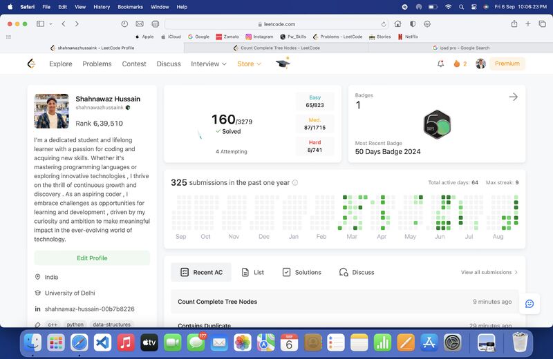 Shahnawaz Hussain on LinkedIn: #codingjourney #leetcode #techlearner Shahnawaz Hussain on LinkedIn: #codingjourney #leetcode #techlearner