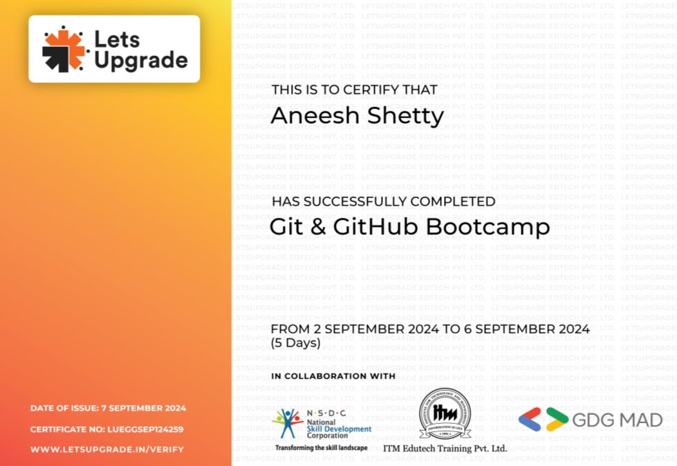 Aneesh Shetty m on LinkedIn: #git #github #bootcamp #letsupgrade # ... Aneesh Shetty m on LinkedIn: #git #github #bootcamp #letsupgrade # ...