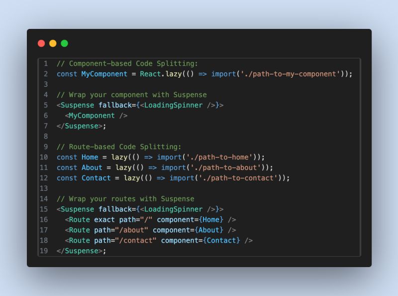 Code Splitting in React: Optimizing Performance 🚀 What is Code ... Code Splitting in React: Optimizing Performance 🚀 What is Code ...