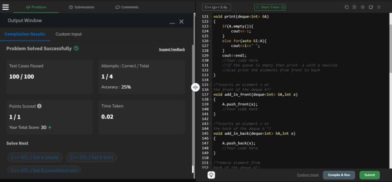 Kumari Divya Rashmi on LinkedIn: #cplusplus #stl #deque #codingjourney ... Kumari Divya Rashmi on LinkedIn: #cplusplus #stl #deque #codingjourney ...