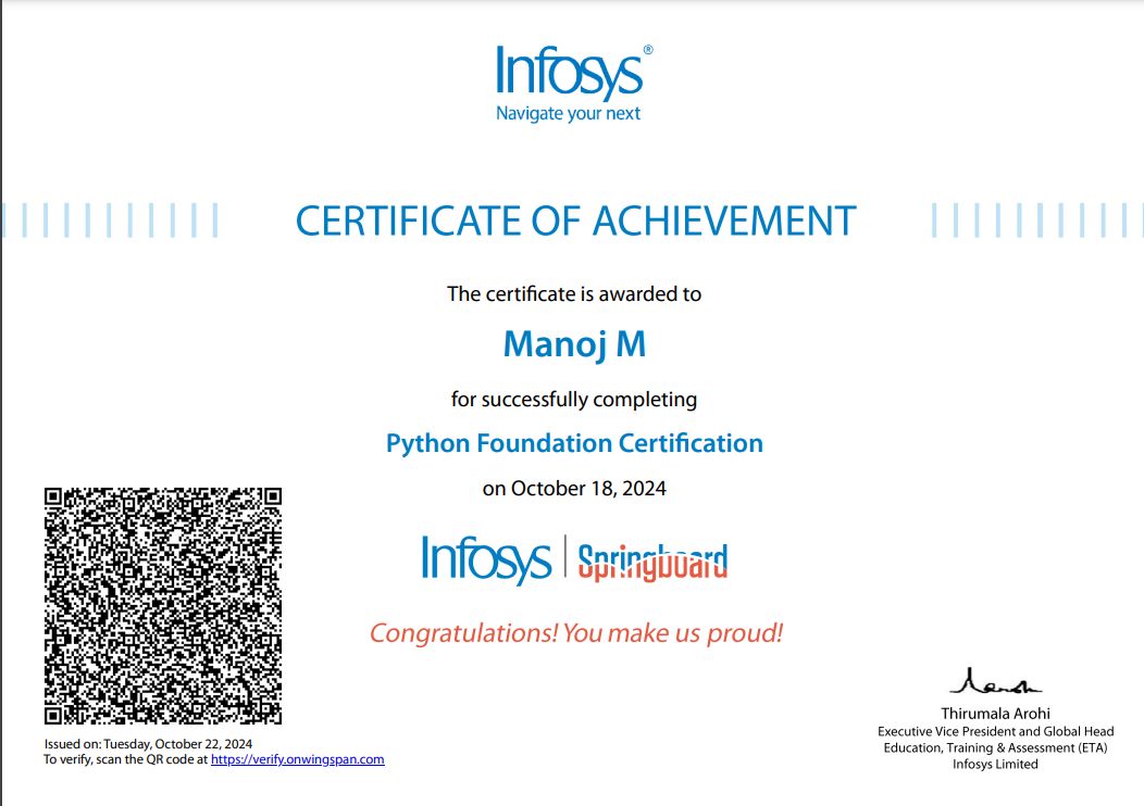 Manoj M on LinkedIn: #python #programming #pythonfoundation #ai # ... Manoj M on LinkedIn: #python #programming #pythonfoundation #ai # ...