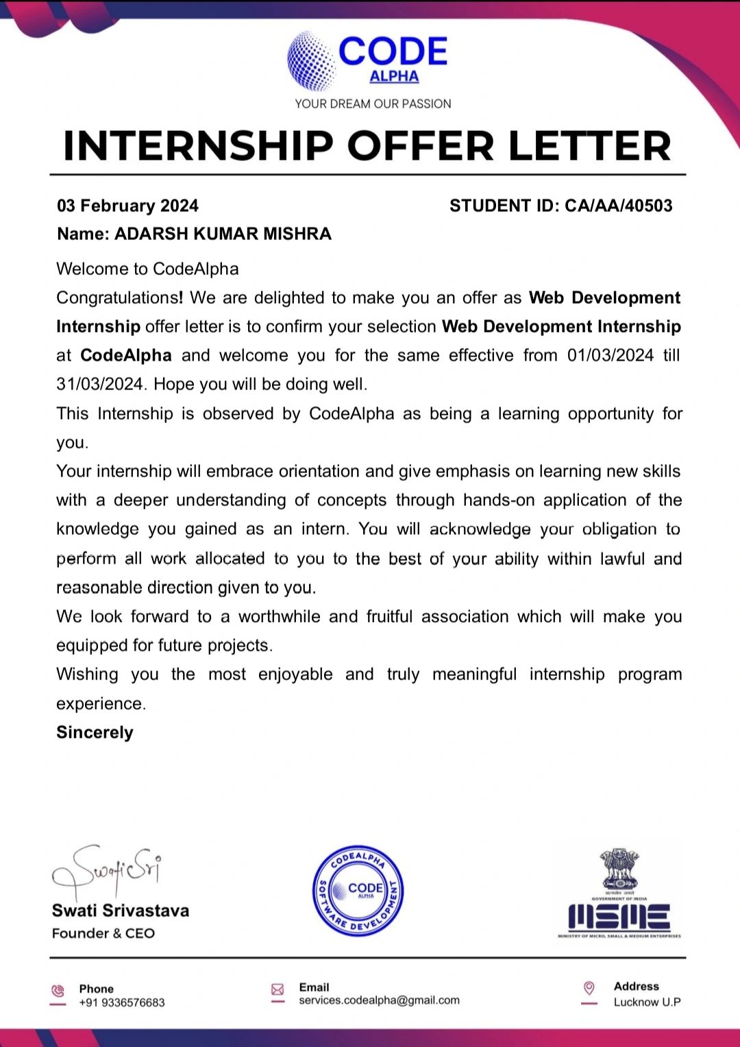 Adarsh Kumar Mishra on LinkedIn: #codealpha #webdevelopmentinternship Adarsh Kumar Mishra on LinkedIn: #codealpha #webdevelopmentinternship