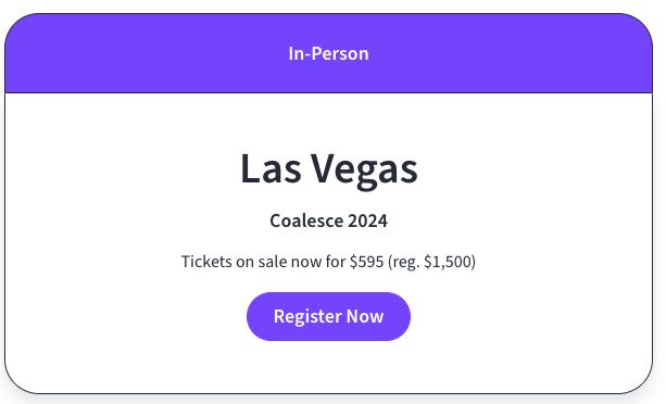 Joel Labes on LinkedIn: Bad news: Coalesce 2024 super early bird ... Joel Labes on LinkedIn: Bad news: Coalesce 2024 super early bird ...
