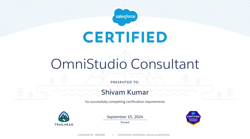Shivam Kumar on LinkedIn: #omnistudio #certification # ... Shivam Kumar on LinkedIn: #omnistudio #certification # ...