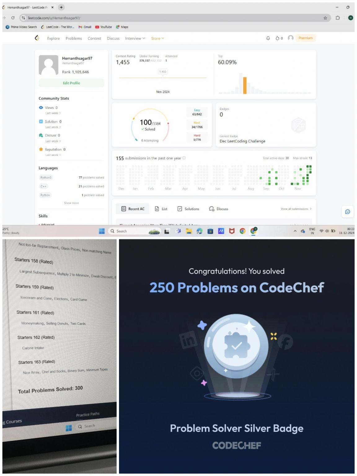 Hemanth Sagar on LinkedIn: #coding #leetcode #codechef #problemsolving Hemanth Sagar on LinkedIn: #coding #leetcode #codechef #problemsolving