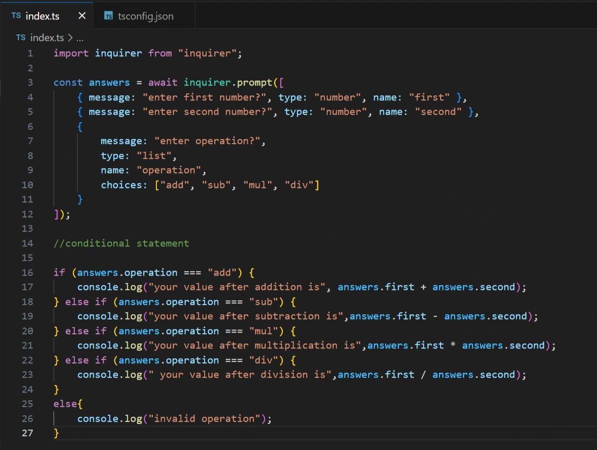 Introducing my CLI Calculator in TypeScript | MUSKAAN FAYYAZ posted on ... Introducing my CLI Calculator in TypeScript | MUSKAAN FAYYAZ posted on ...