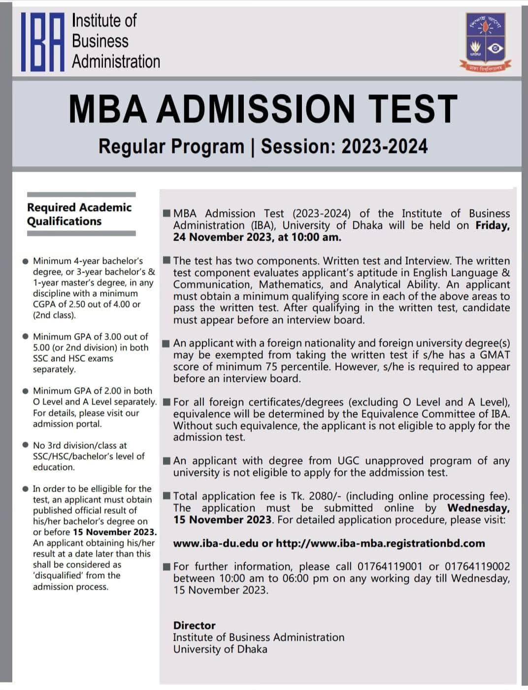 Nawshad Kabir Ananda on LinkedIn: #admission #iba #mba Nawshad Kabir Ananda on LinkedIn: #admission #iba #mba