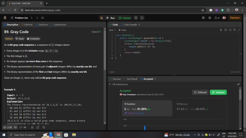 Arju Srivastava on LinkedIn: #100daysleetcodechallenge #codingjourney # ... Arju Srivastava on LinkedIn: #100daysleetcodechallenge #codingjourney # ...